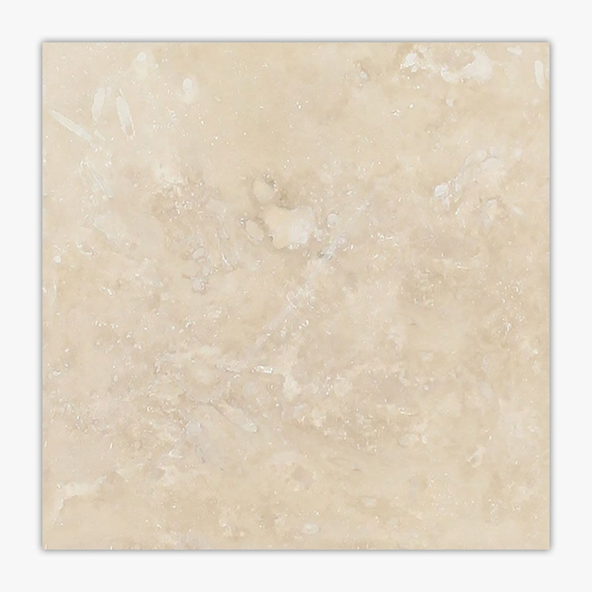 Ivory Light Filled & Polished 12x12 Travertine Tile – Exclusive Tiles ...