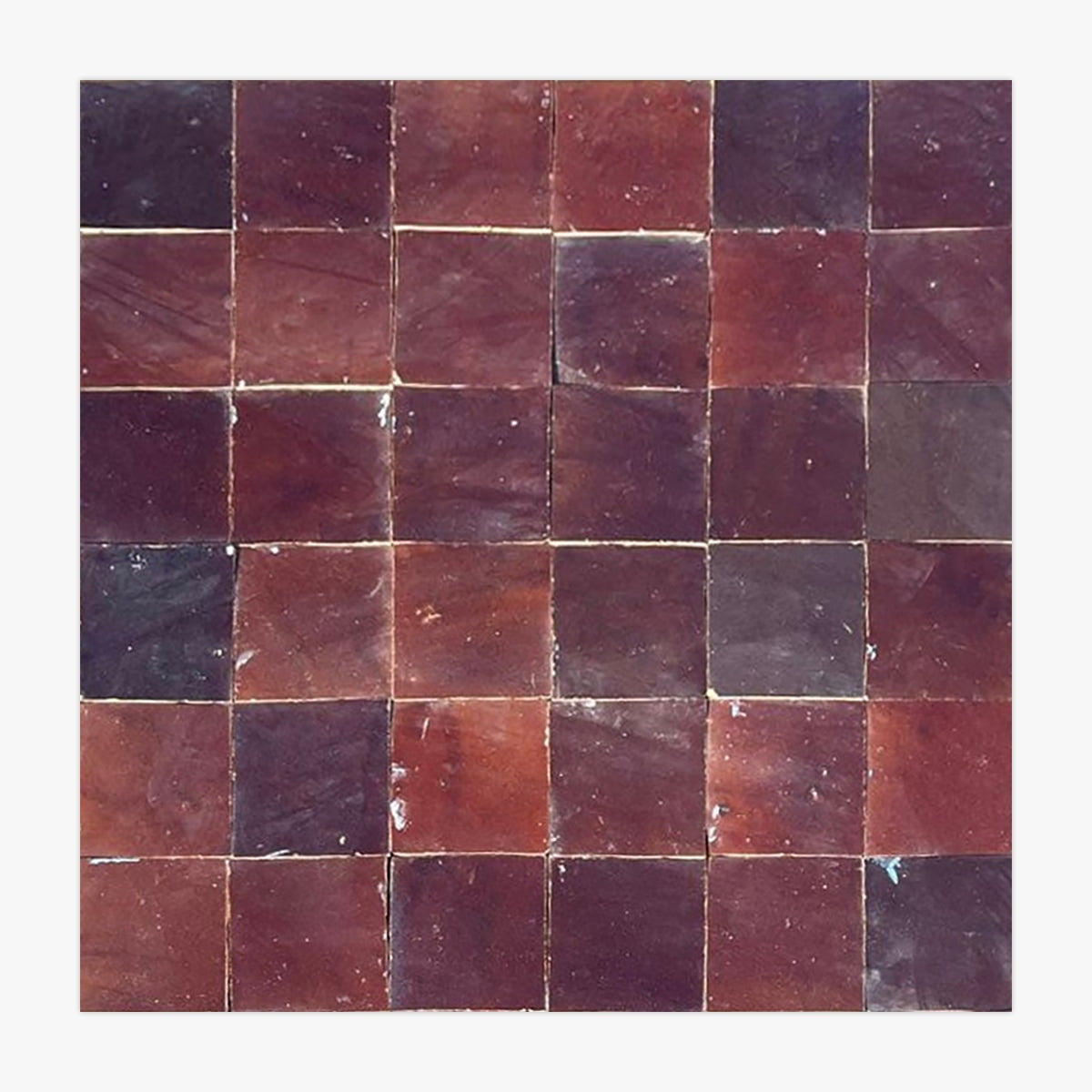 Burnt Sugar Glazed 4x4 Zellige Tile – Exclusive Tiles & Marble